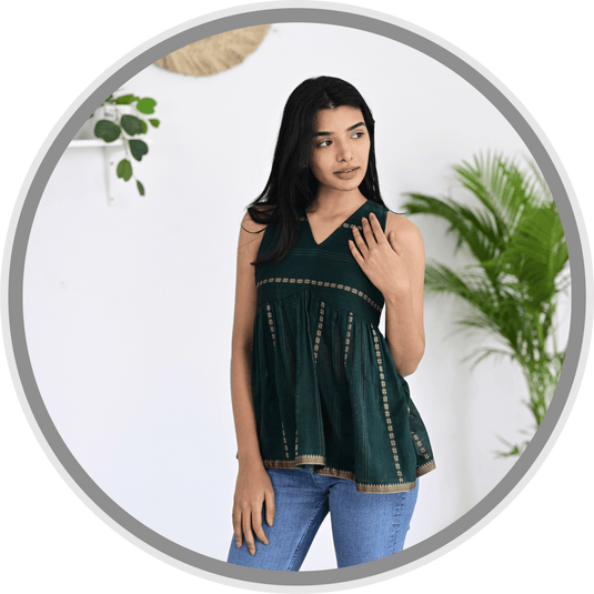 Taram: Ethnic Wear for Women - Crop Tops, Co-ord Sets, Kurthas & More